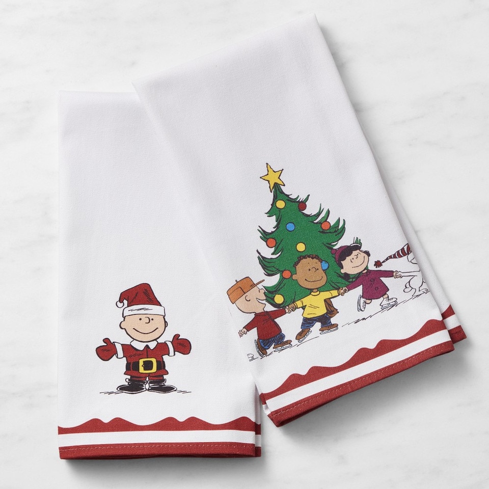 PEANUTS™ Festive Tea Towels, Set of 2 | Williams Sonoma AU PEANUTS™ Festive Tea Towels, Set of 2 | Williams Sonoma AU